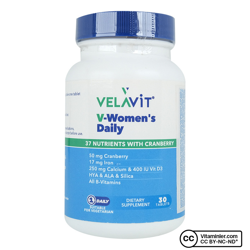 Velavit V-Women's Daily 30 Tablet | Vitaminler