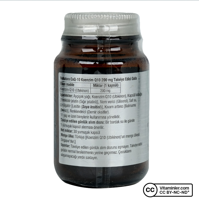 Venatura Koenzim Q10 200 Mg 30 Kapsül | Vitaminler