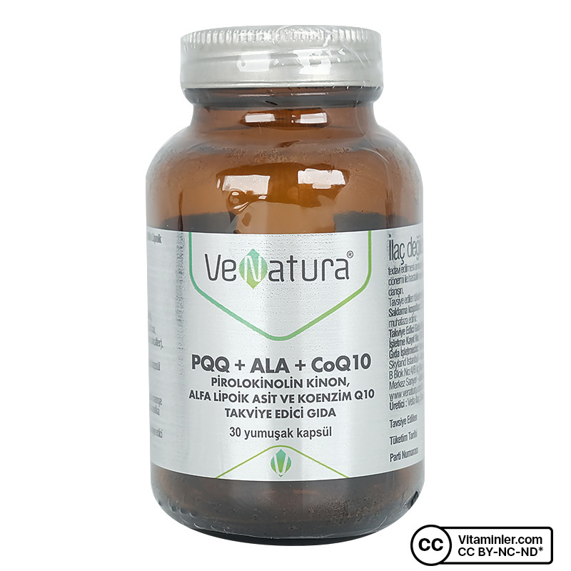 Venatura Pirolokinolin Kinon, Alfa Lipoik Asit ve Koenzim Q10 30 Kapsül ...