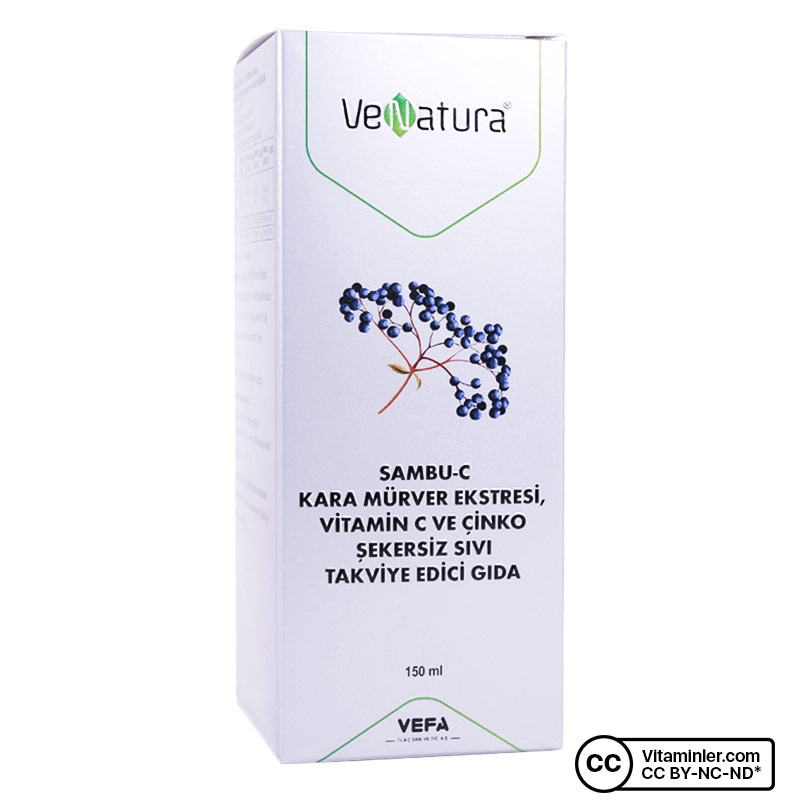 Venatura Sambu-C Kara Mürver, Vitamin C ve Çinko 150 mL | Vitaminler