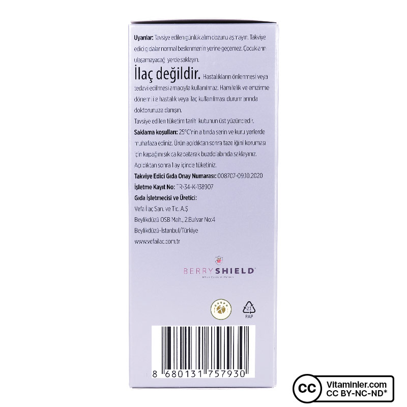 Venatura Sambu-C Kara Mürver, Vitamin C ve Çinko 150 mL | Vitaminler