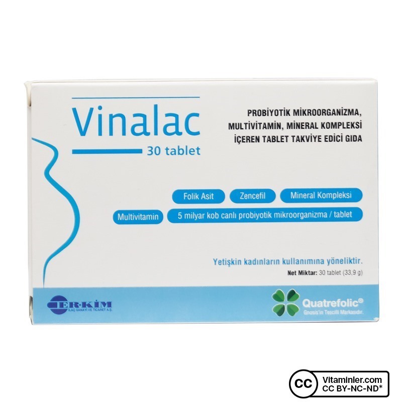 Vinalac 30 Tablet - Multivitaminler | Vitaminler