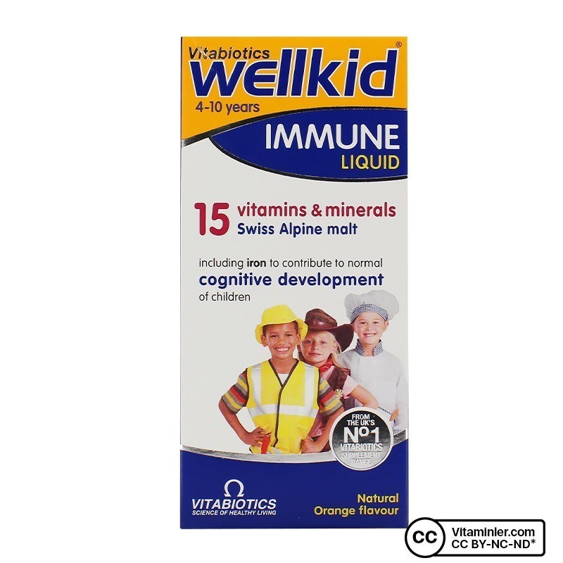 Vitabiotics Wellkid Immune Liquid Sıvı Multivitamin 150 mL | Vitaminler