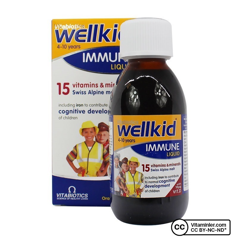 Vitabiotics Wellkid Immune Liquid Sıvı Multivitamin 150 mL | Vitaminler