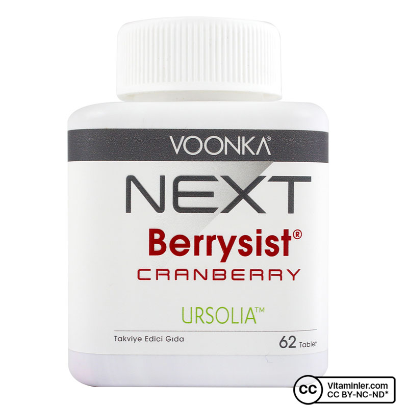 Voonka Next Berrysist Cranberry Ursolia 62 Tablet | Vitaminler