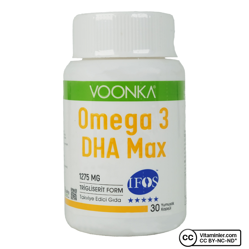 Voonka Omega 3 DHA Max 1275 Mg 30 Kapsül | Vitaminler