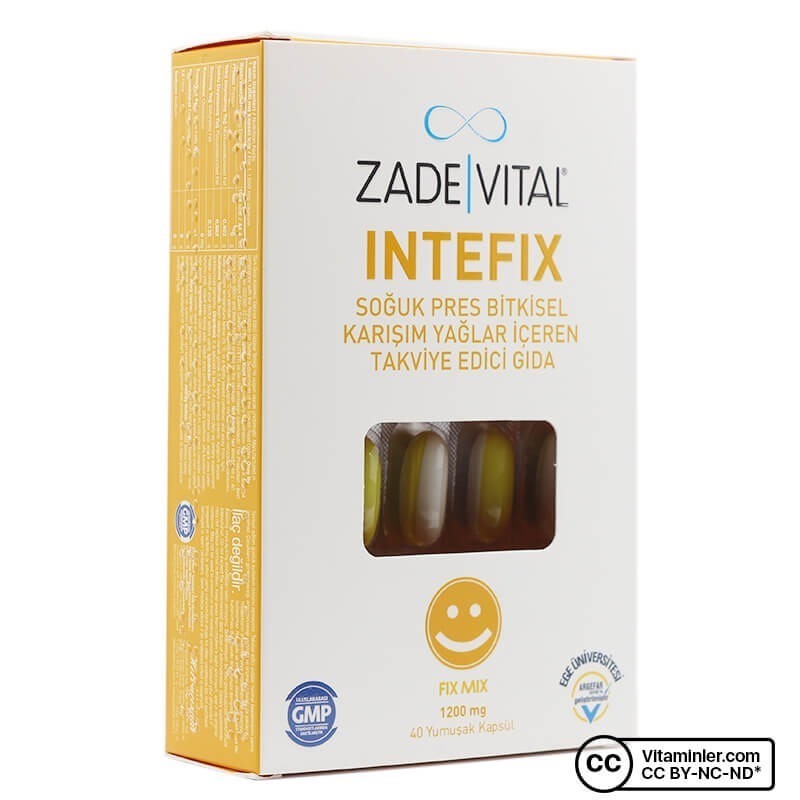 Zade Vital Intefix 1200 Mg 40 Kapsül | Vitaminler