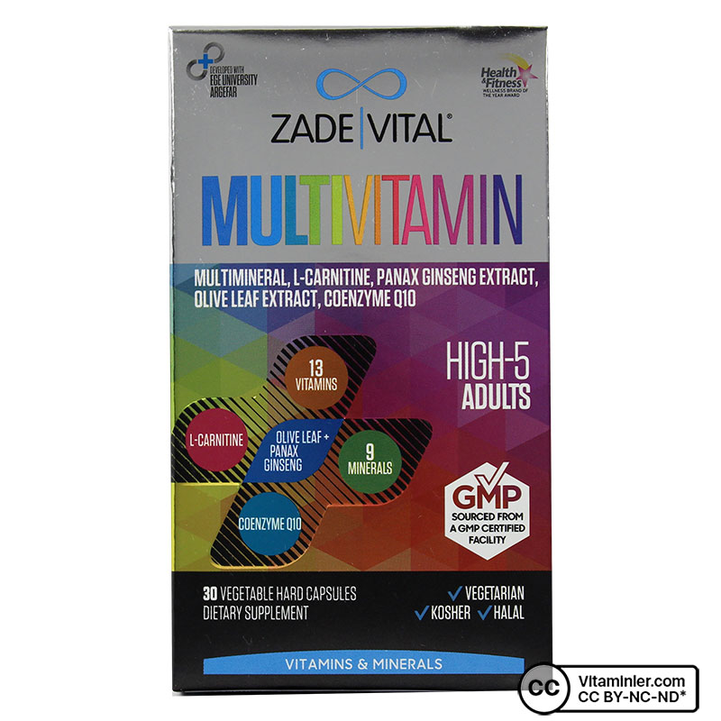 Zade Vital Multivitamin 30 Kapsül | Vitaminler