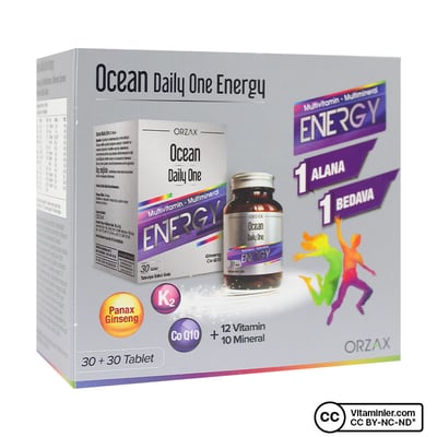Ocean Daily One Energy 2 x 30 Tablet | Vitaminler