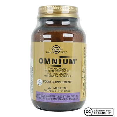 Solgar Omnium 30 Tablet - Multivitaminler | Vitaminler
