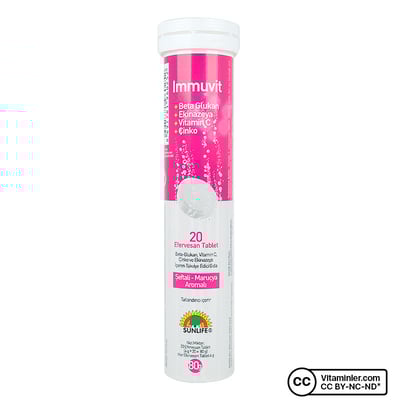 Sunlife Immuvit Efervesan 20 Tablet - C Vitaminleri