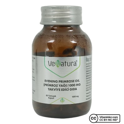Venatura Evening Primrose Oil (Primroz Yağı) 1000 Mg 60 Kapsül | Vitaminler