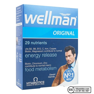 Vitabiotics Wellman Original 30 Tablet | Vitaminler