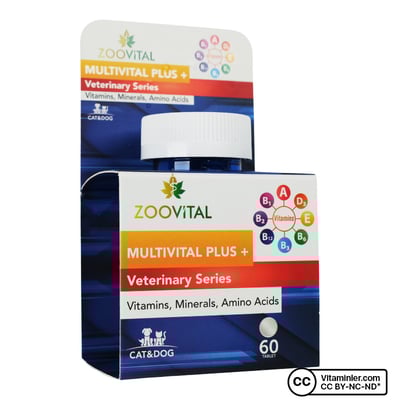 Zoovital Multivital Plus 60 Tablet - Kedi Vitaminleri
